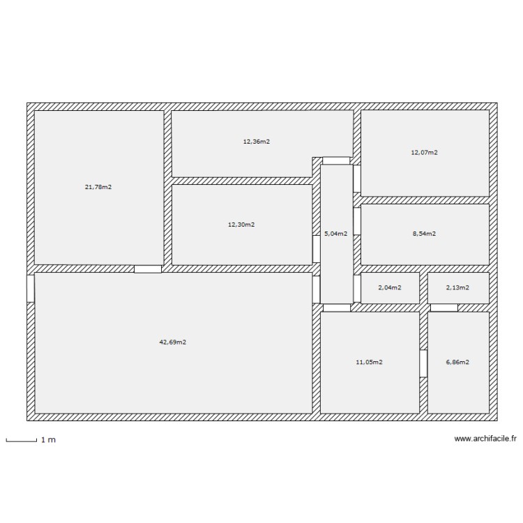 Plan – MAISON RECTANGLE – Par enevade ️ | ArchiFacile