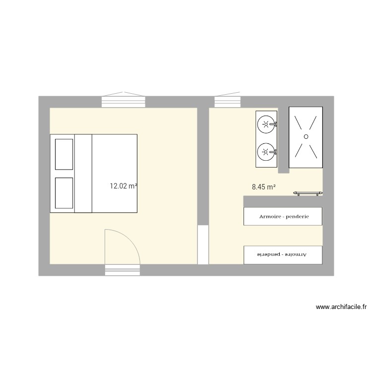 Suite parentale - Plan dessiné par sandra22