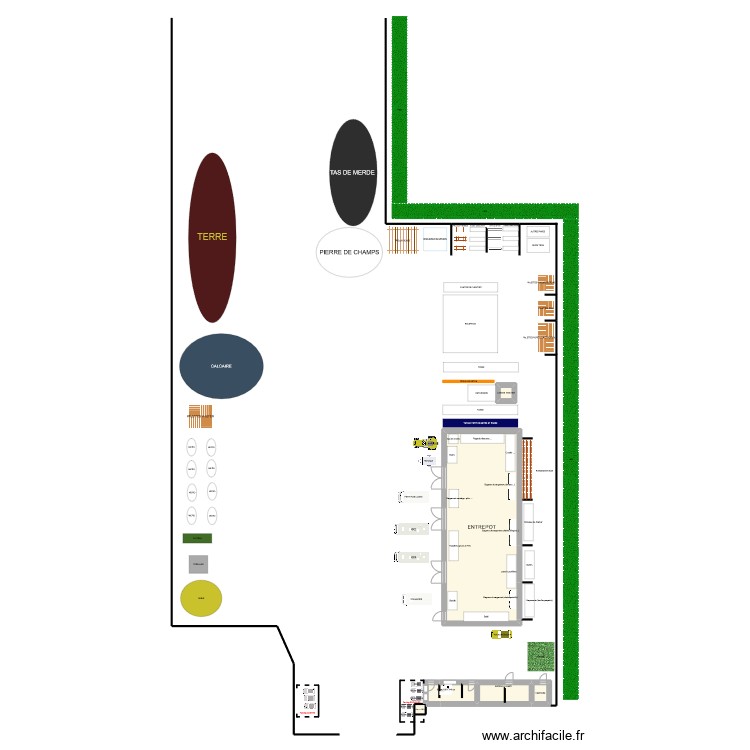 DEPOT - Plan dessiné par ADLCQ