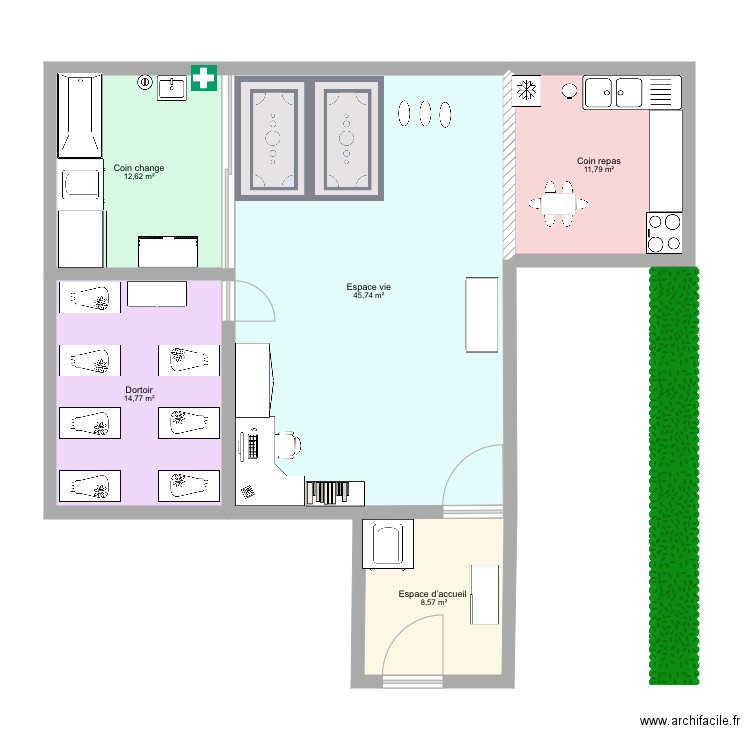 Creche - Plan dessiné par Wendycoeur