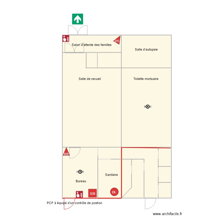 MORGUE CH PROVINS - Plan dessiné par FIRERICO77