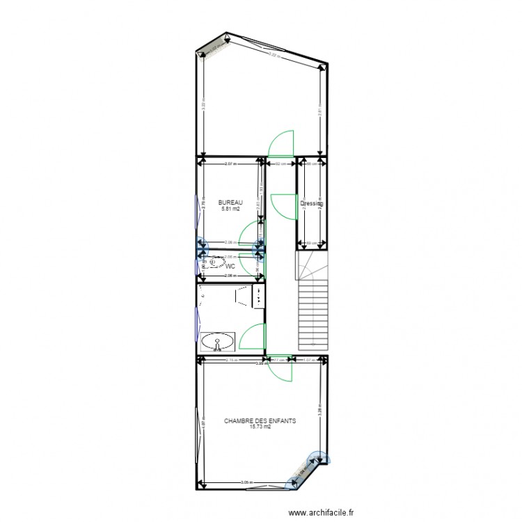 1er Etage 1 - Plan dessiné par daninou 75015