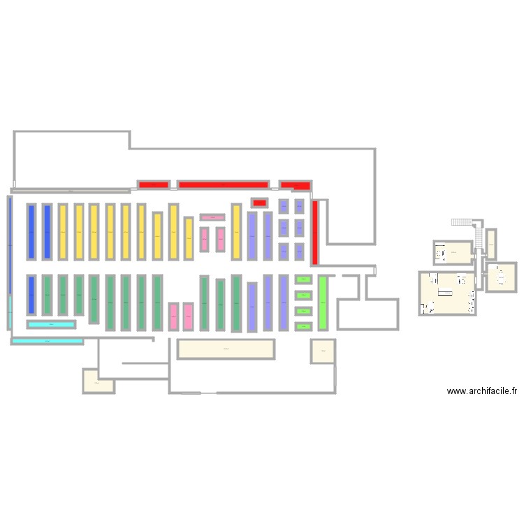 plan carrefour - Plan 62 pièces 306 m2 dessiné par simon chrm