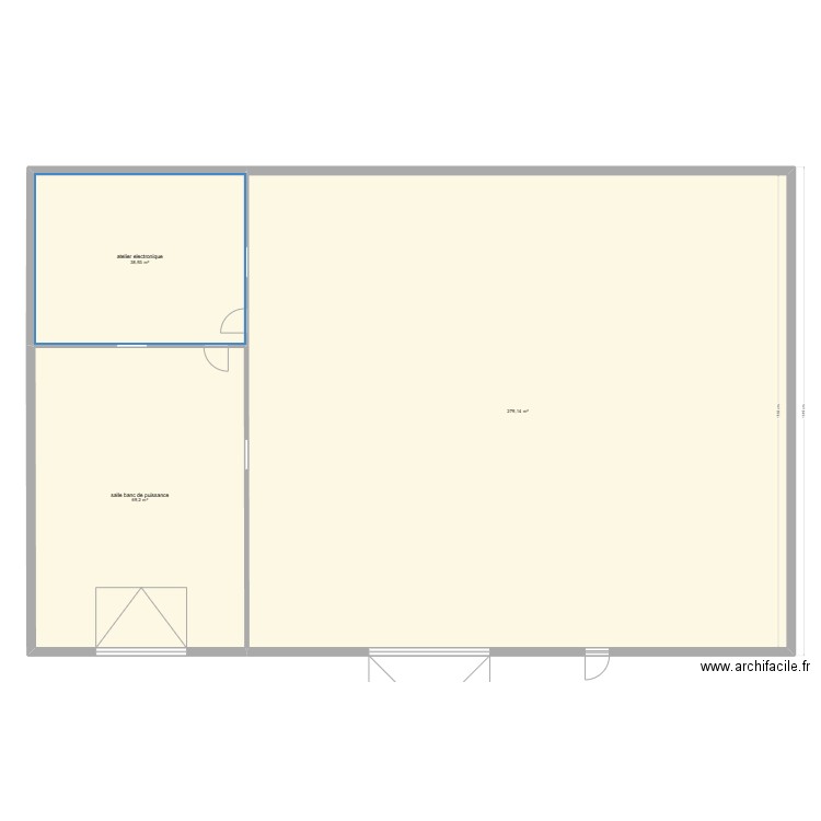 batiment - Plan 3 pièces 387 m2 dessiné par sebrms