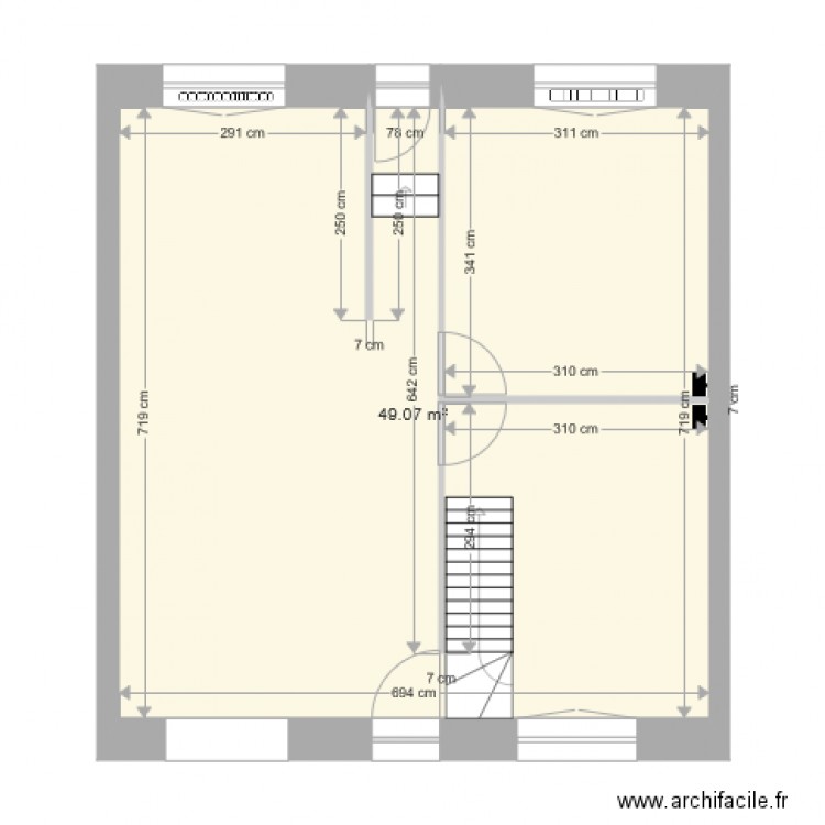 plan côté - Plan dessiné par rpiq