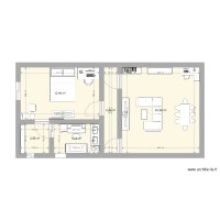 Chalet V10 - Plan 5 pièces 53 m2 dessiné par Carine54