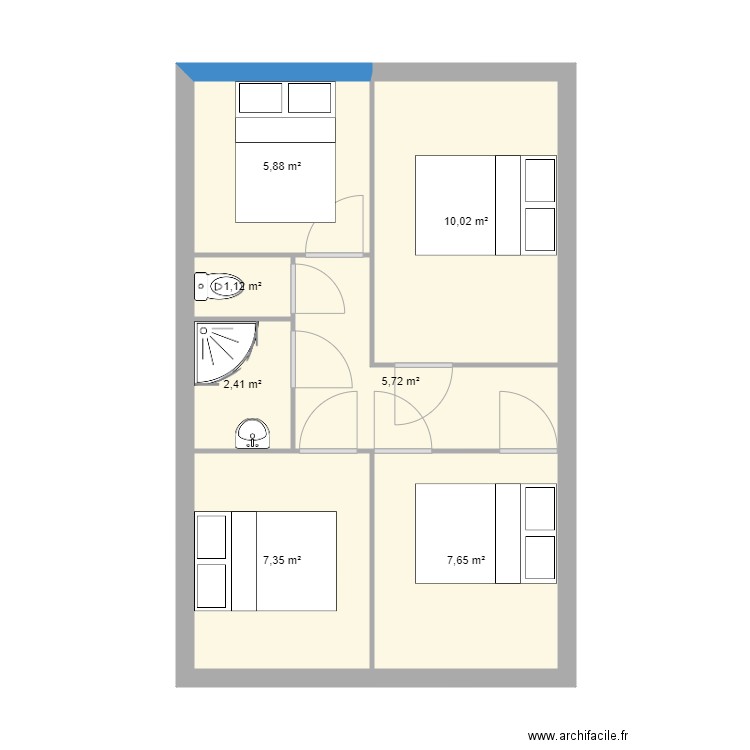 plan comble - Plan dessiné par jeanpie45