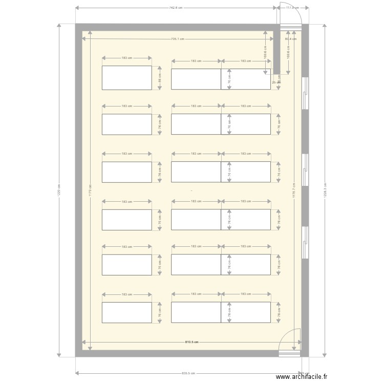 Plan – plan refectoire Premont – Par vinicius66 ️ | ArchiFacile
