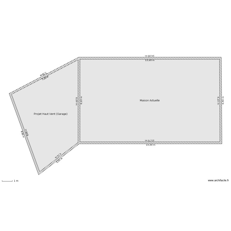 Projet Haut vent - Plan dessiné par weraal
