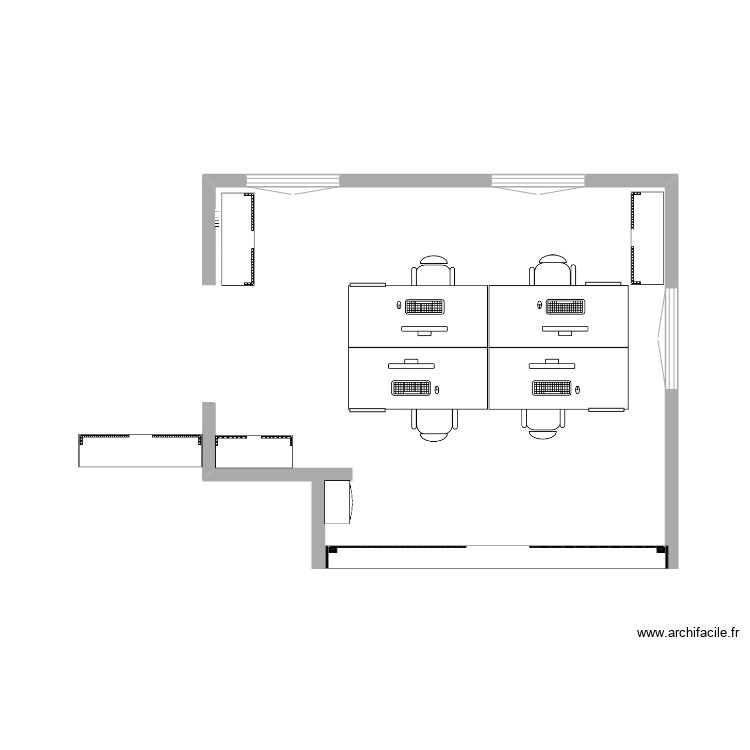 bureau def - Plan dessiné par chouette1964