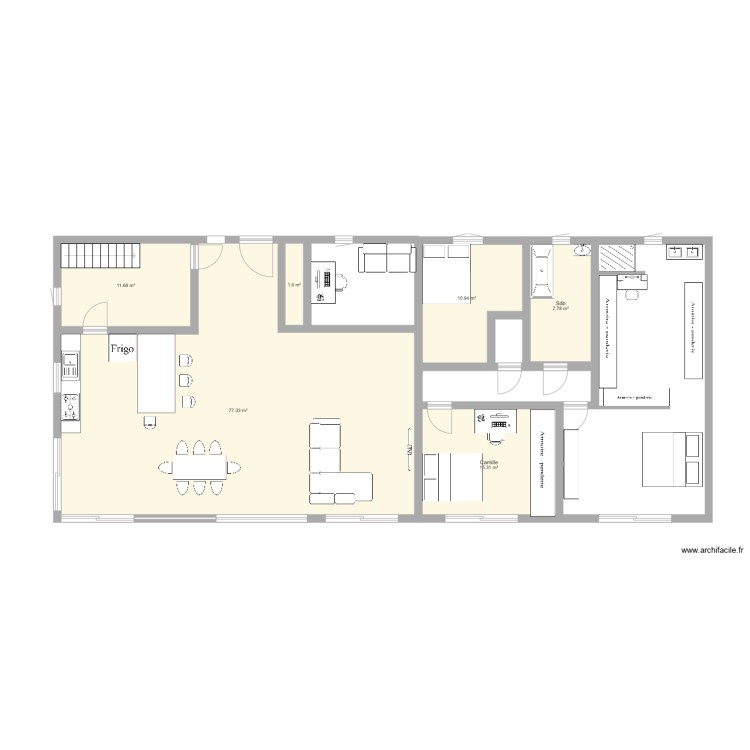Rect plan - Plan dessiné par Tiboprvt