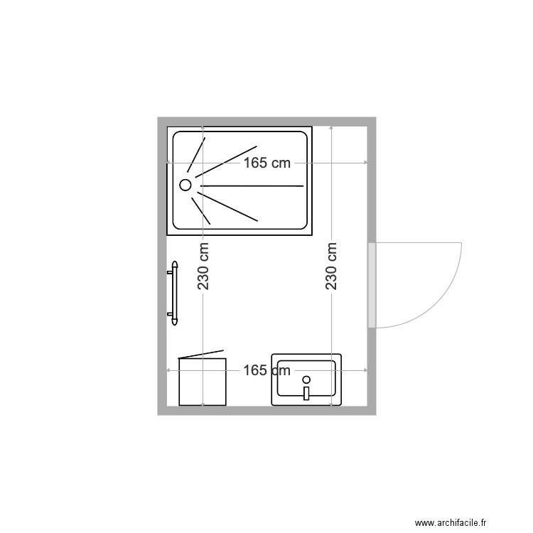 Plan – salle de douche – Par samych ️ | ArchiFacile