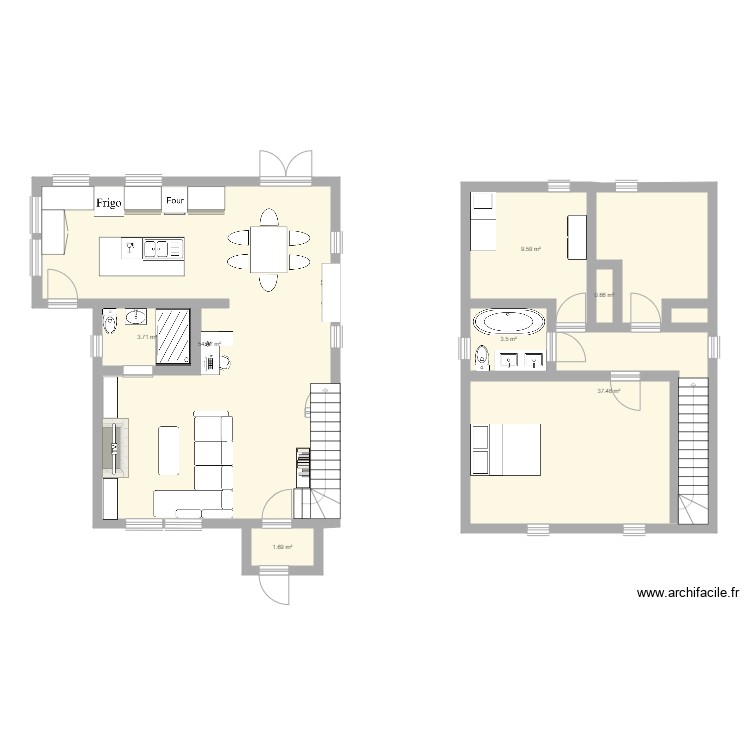 Maison minecraft - Plan dessiné par afrodan