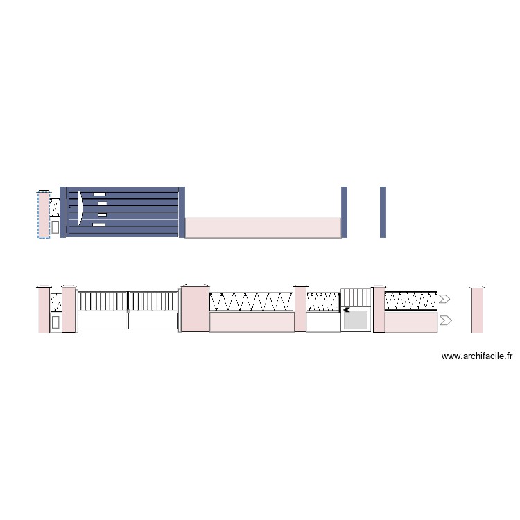 Plan – Ancinne cloture et portail – Par Paullucchese ️ | ArchiFacile