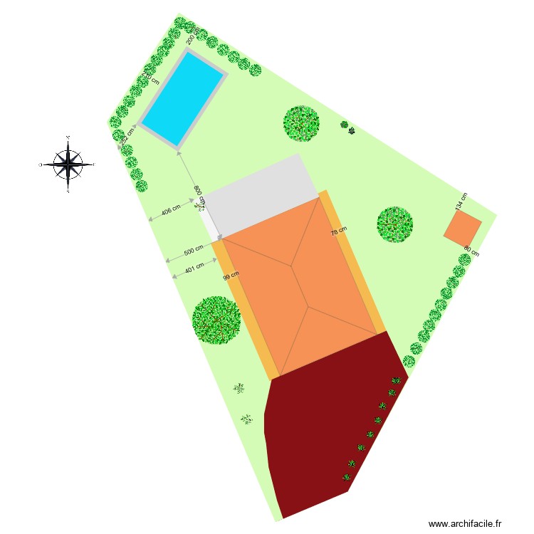 Piscine finale - Plan dessiné par Julie LBR