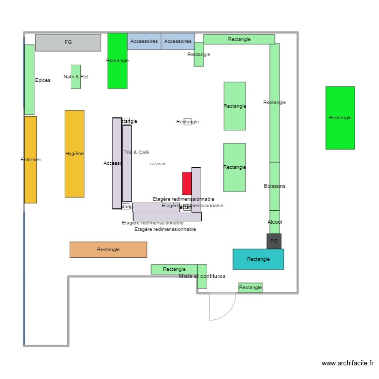 Plan – Plan avant modification magasin – Par Graineman ️ | ArchiFacile