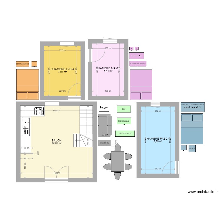 Maison St Pierre - Plan dessiné par Learicot