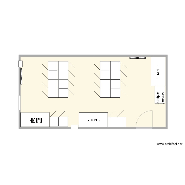 Plan – Vestiaire – Par HerveBA ️ | ArchiFacile