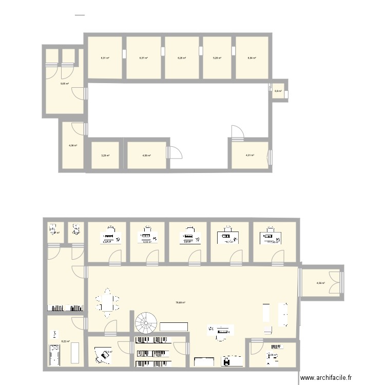 smc - Plan 24 pièces 203 m2 dessiné par leaaaaaaa