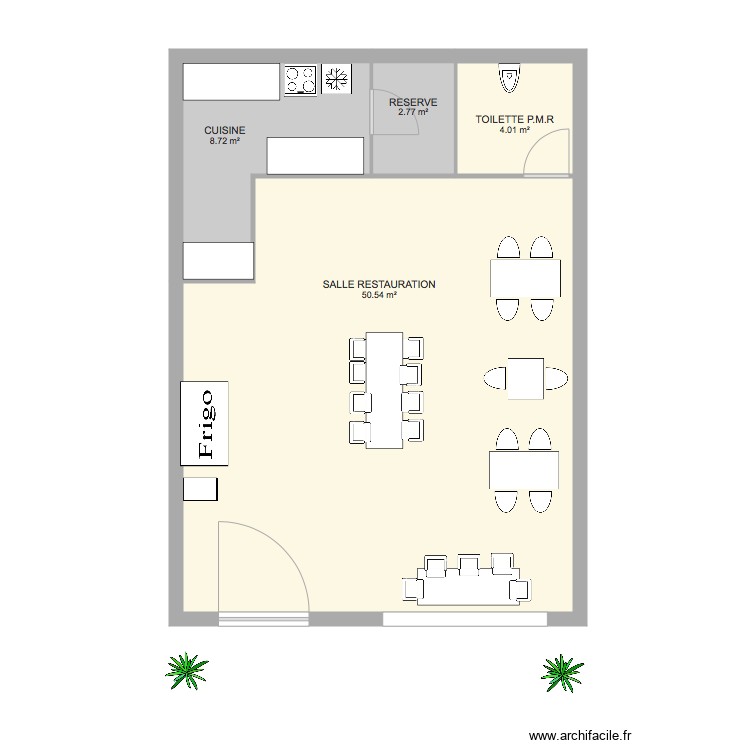 Plan – RESTO – Par KINKADO ️ | ArchiFacile
