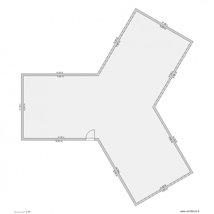 Plan – maison triangle – Par ploom ️ | ArchiFacile