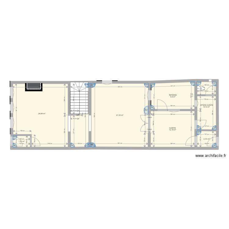 plan rdc villa bouleau - Plan dessiné par KarineT1973