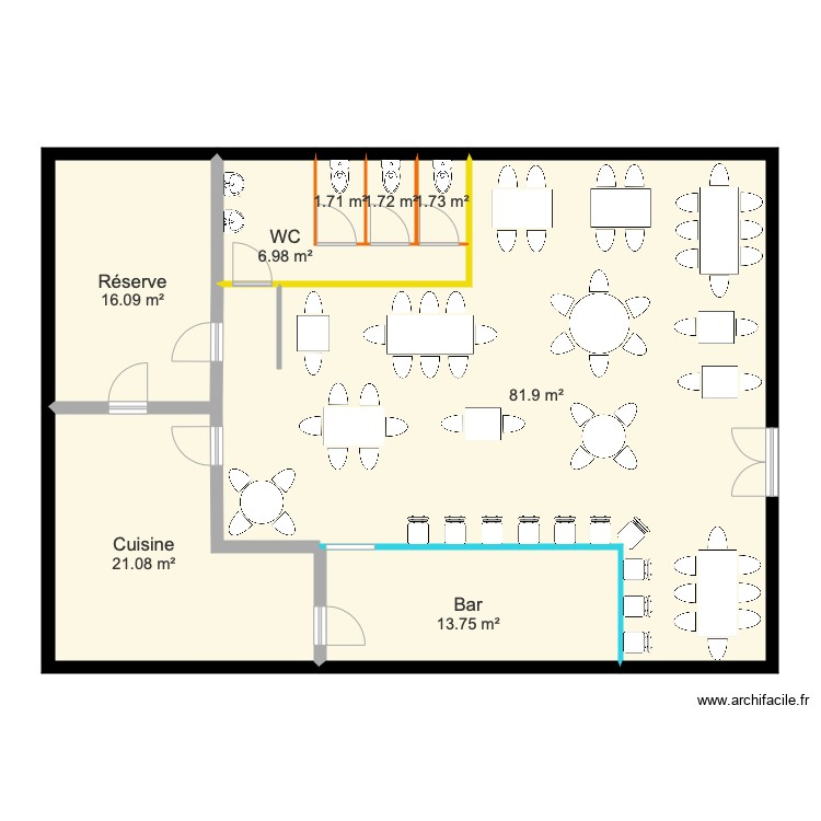 tapas - Plan dessiné par JulesMartineau