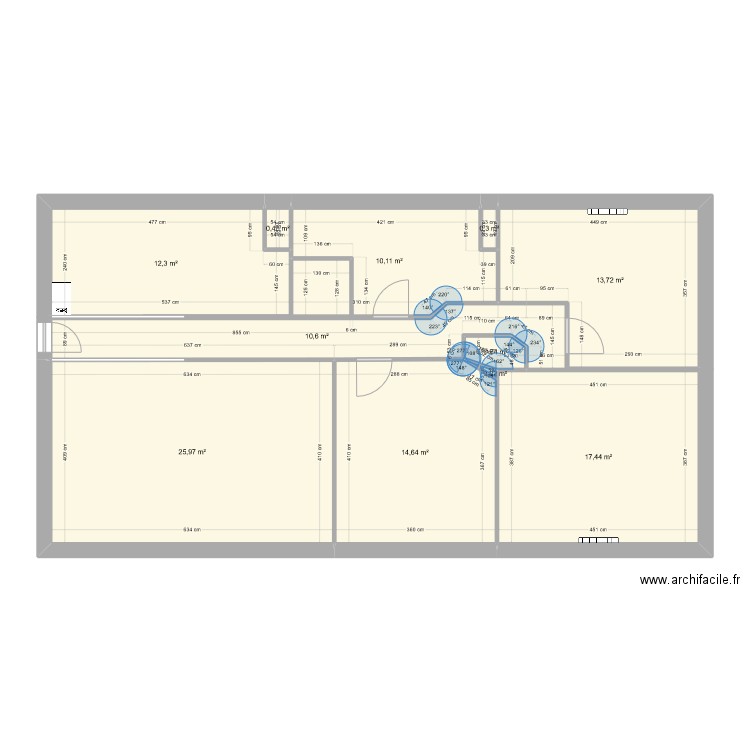 Appart - Plan 11 pièces 106 m2 dessiné par Ars im