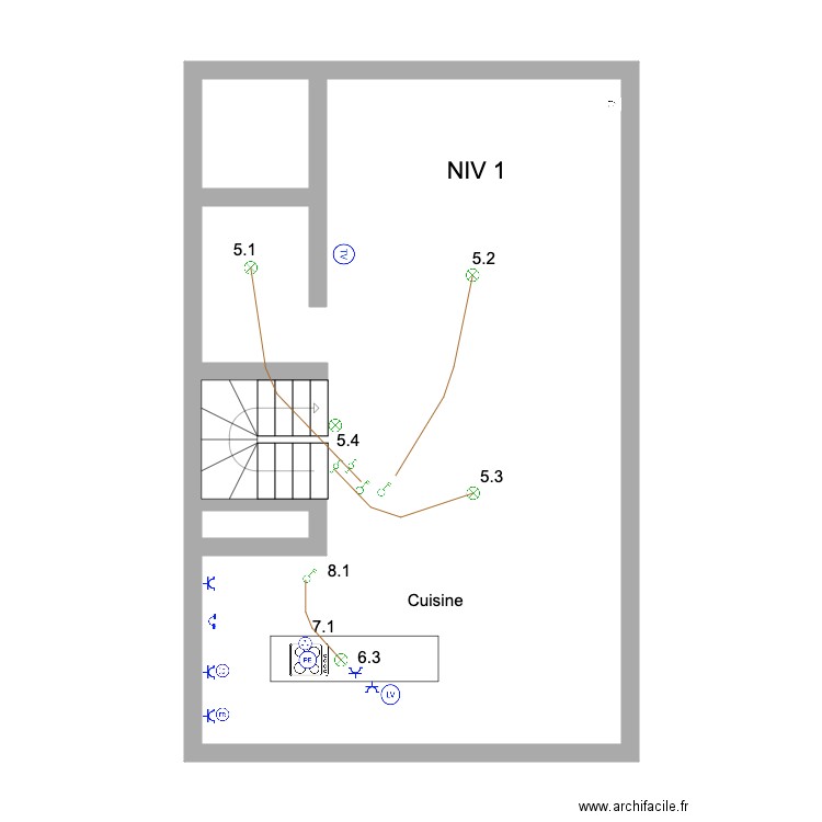 plan elec 1 - Plan dessiné par TEAMVH