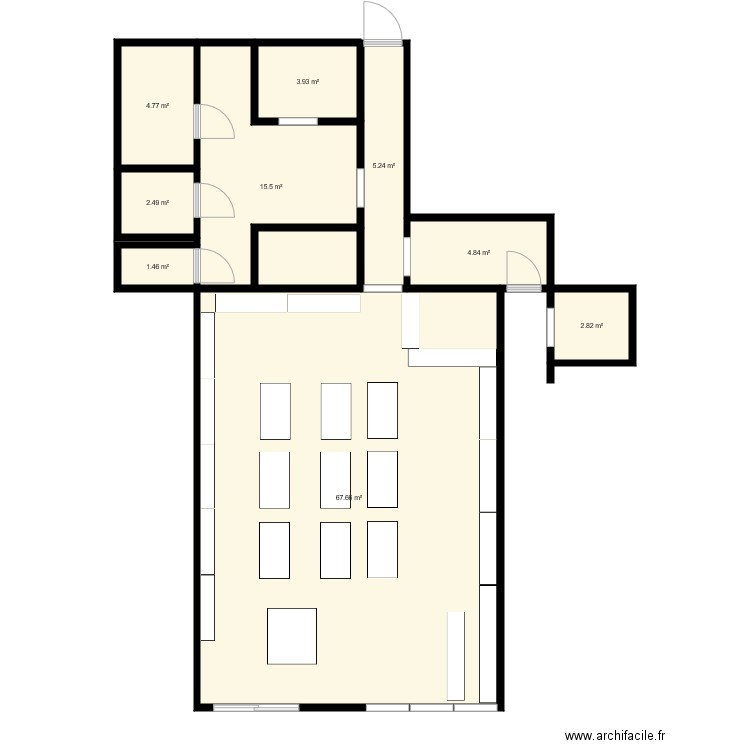 carrefour city - Plan dessiné par valentin herault