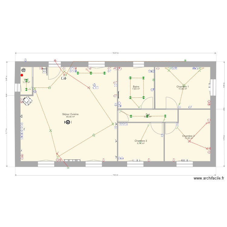 Pujol new ELEC - Plan dessiné par GeoGue