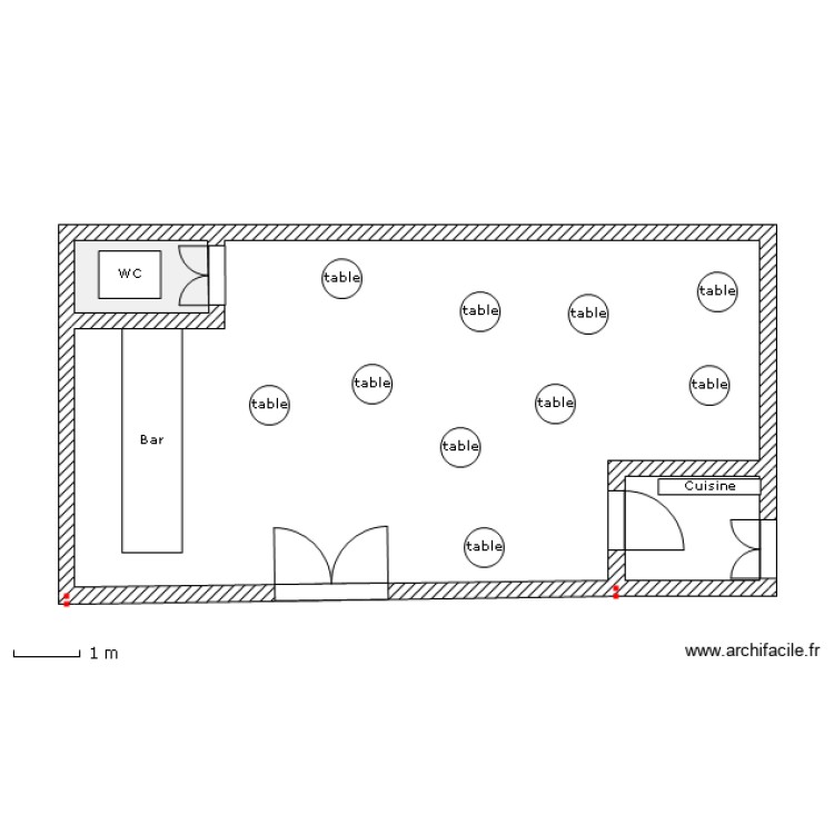 Plan – restaurant – Par lauyaso ️ | ArchiFacile