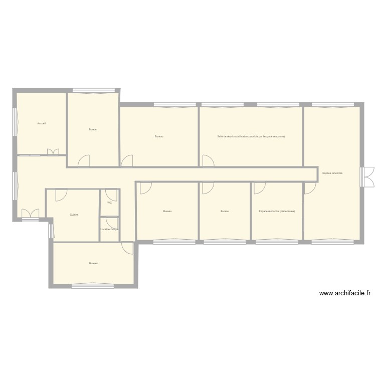 Plan – Locaux – Par Adom61 ️ | ArchiFacile