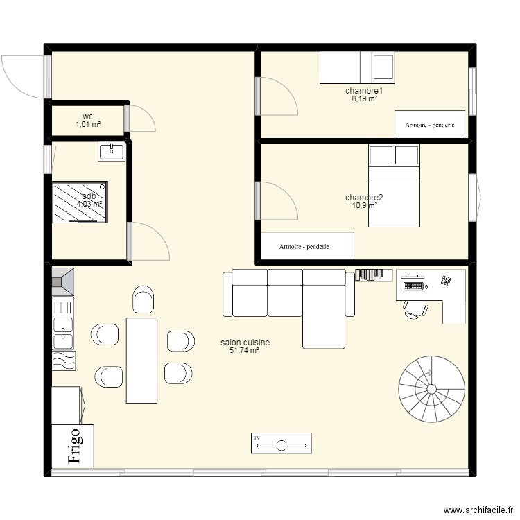 exo - Plan dessiné par gabinjulhes
