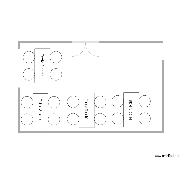 refectoire - Plan dessiné par lakfet67