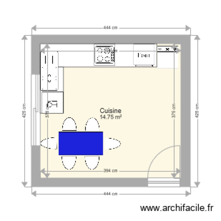 Plan – Cuisine Tamesna – Par rachidkada ️ | ArchiFacile