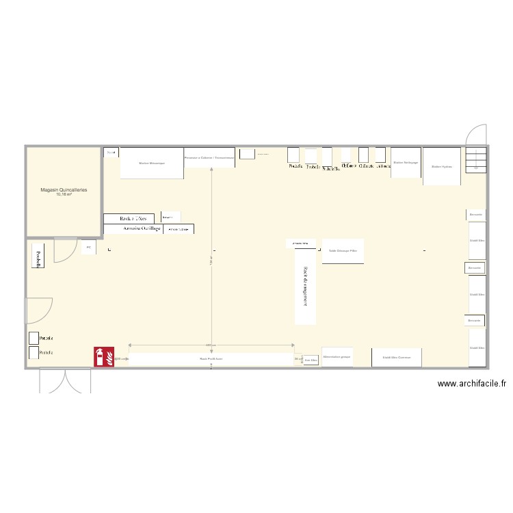 Plan – implantation atelier – Par tofcooper ️ | ArchiFacile