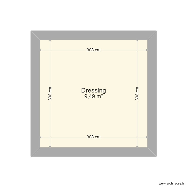 Dressing plan - Plan dessiné par JeremyDelhaie