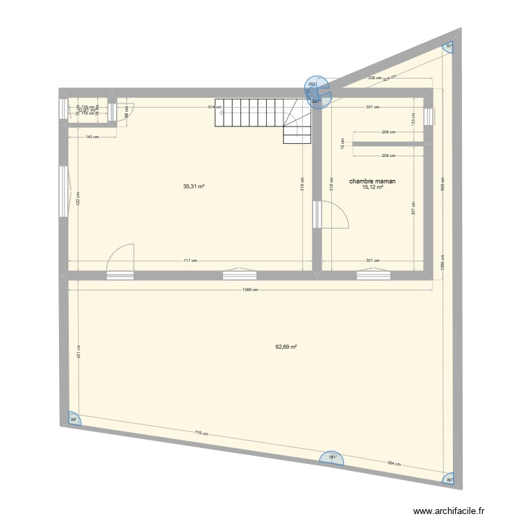 GRAIN - Plan 4 pièces 114 m2 dessiné par jcg1964