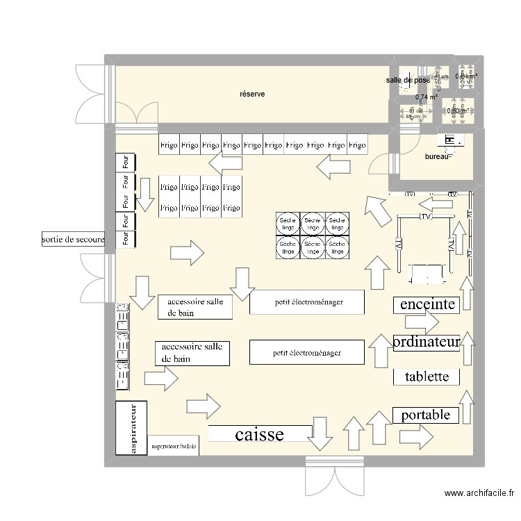 plan de darty - Plan dessiné par pablo7