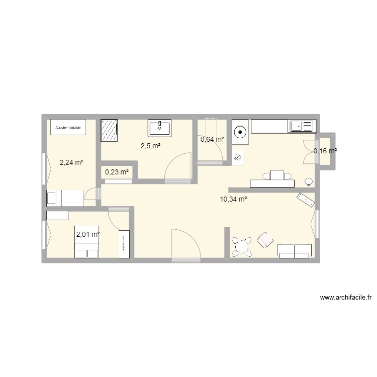 Projet d'aménagement - Plan dessiné par taatiaanaa
