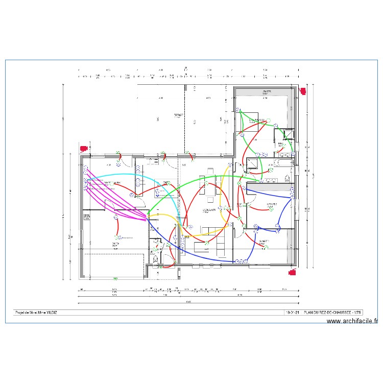ADEM YILDIZ - Plan dessiné par TTE ELECTRICITE