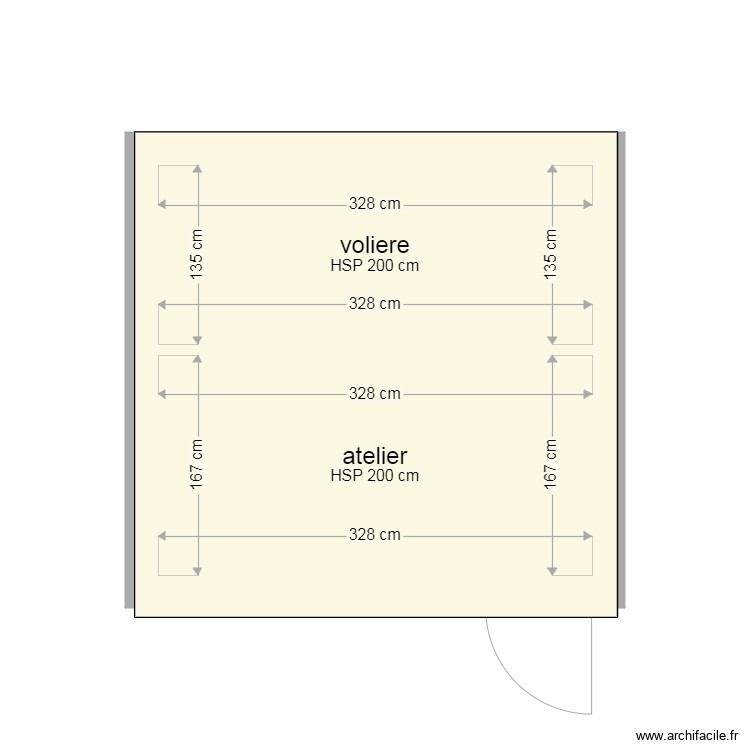 voliere - Plan dessiné par Cyr59