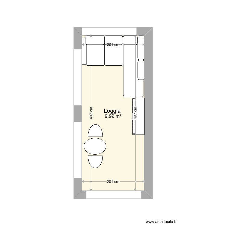 Loggia - Plan dessiné par CoBxx