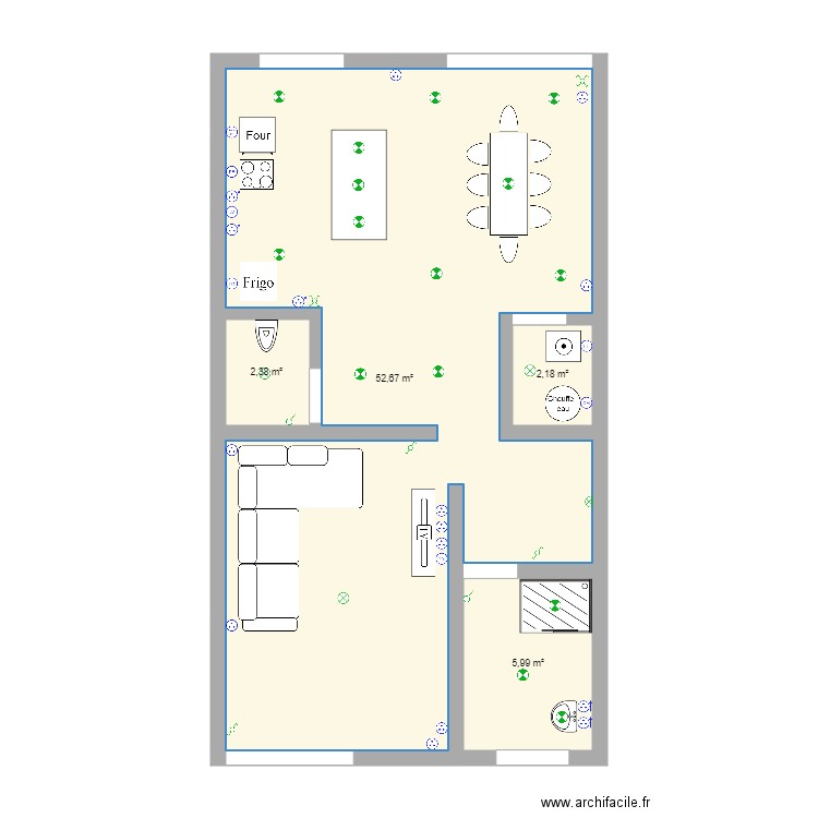 plan rdc - Plan dessiné par jujujojo17