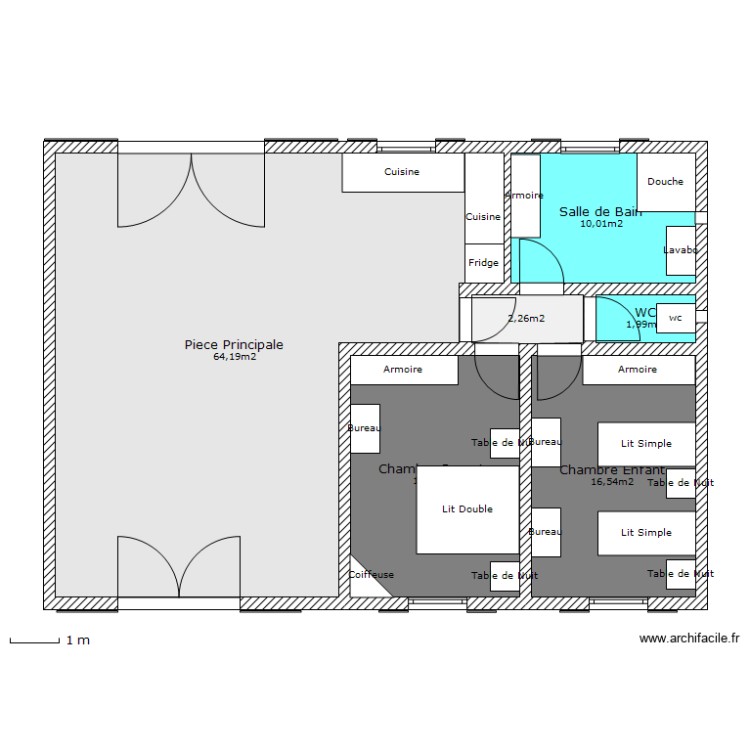 Plan – Maison Gardien 2 – Par bdegrivel ️ | ArchiFacile