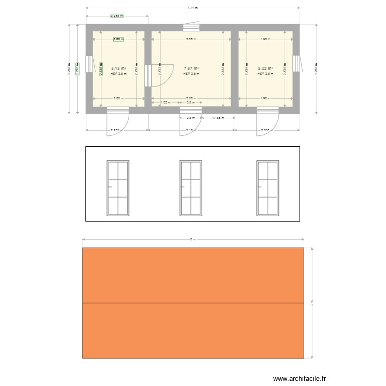 plan maison du gardien - Plan dessiné par davandria
