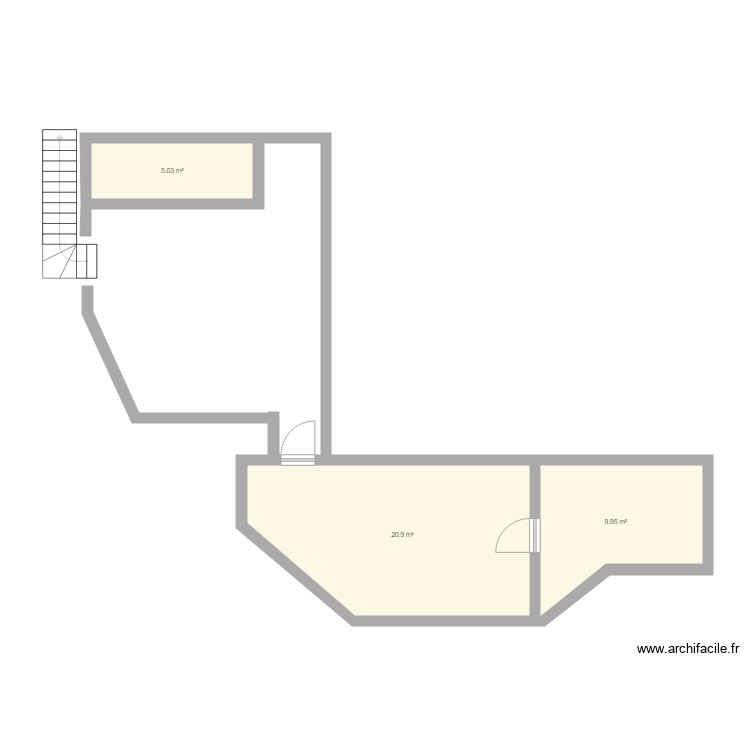 Sous Sol - Plan dessiné par Sadek75017