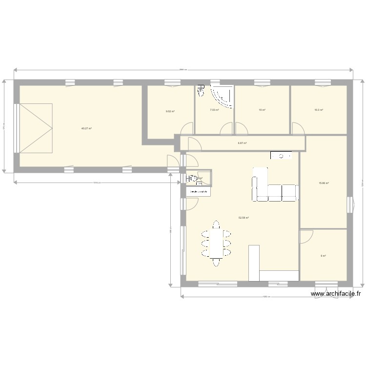 Maison de reve 2 - Plan dessiné par Didine0185