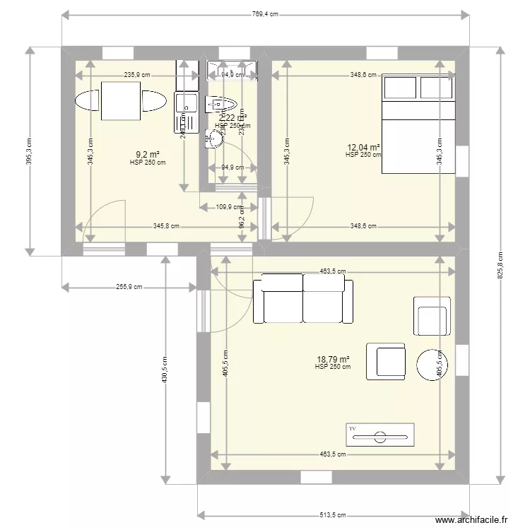 Plan – aile droite mahotiere 83 CHEZ TOUSSAINT – Par apssxm ️ | ArchiFacile